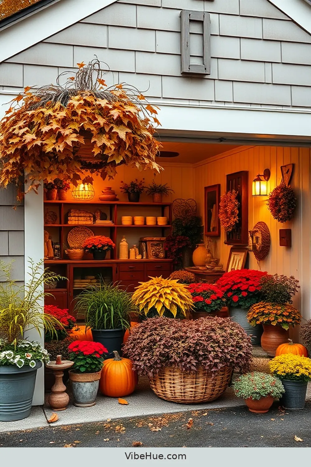 19 Ways to Create a Cozy Fall Garage in Modern Farmhouse Style - Vibe Hue