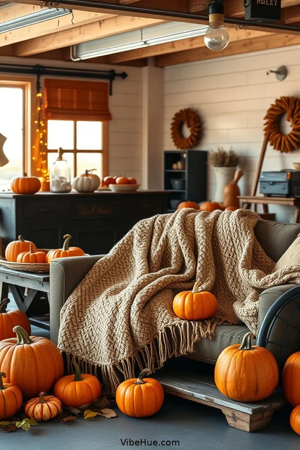 19 Ways to Create a Cozy Fall Garage in Modern Farmhouse Style - Vibe Hue