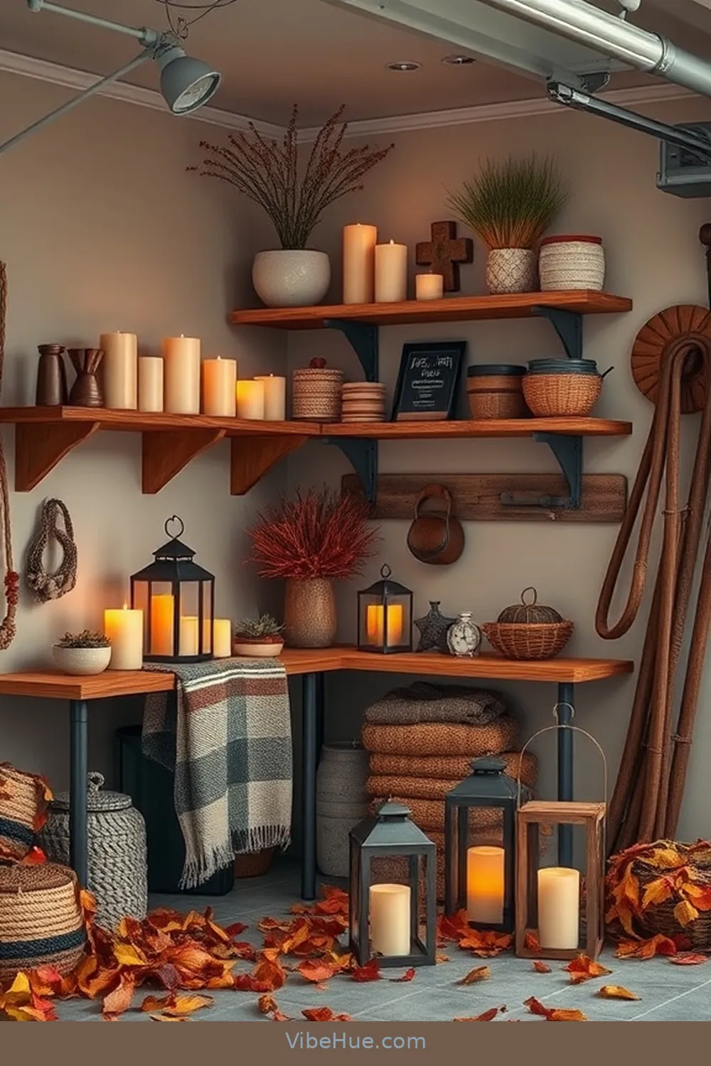 19 Ways to Create a Cozy Fall Garage in Modern Farmhouse Style - Vibe Hue