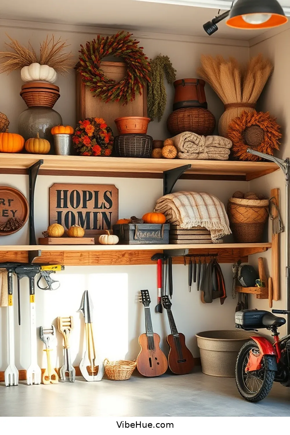 19 Ways to Create a Cozy Fall Garage in Modern Farmhouse Style - Vibe Hue