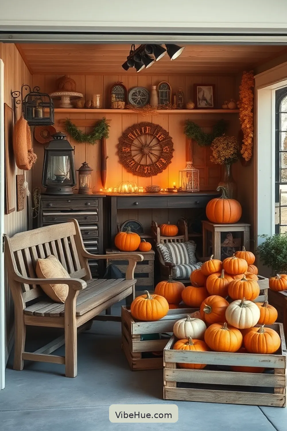 19 Ways to Create a Cozy Fall Garage in Modern Farmhouse Style - Vibe Hue