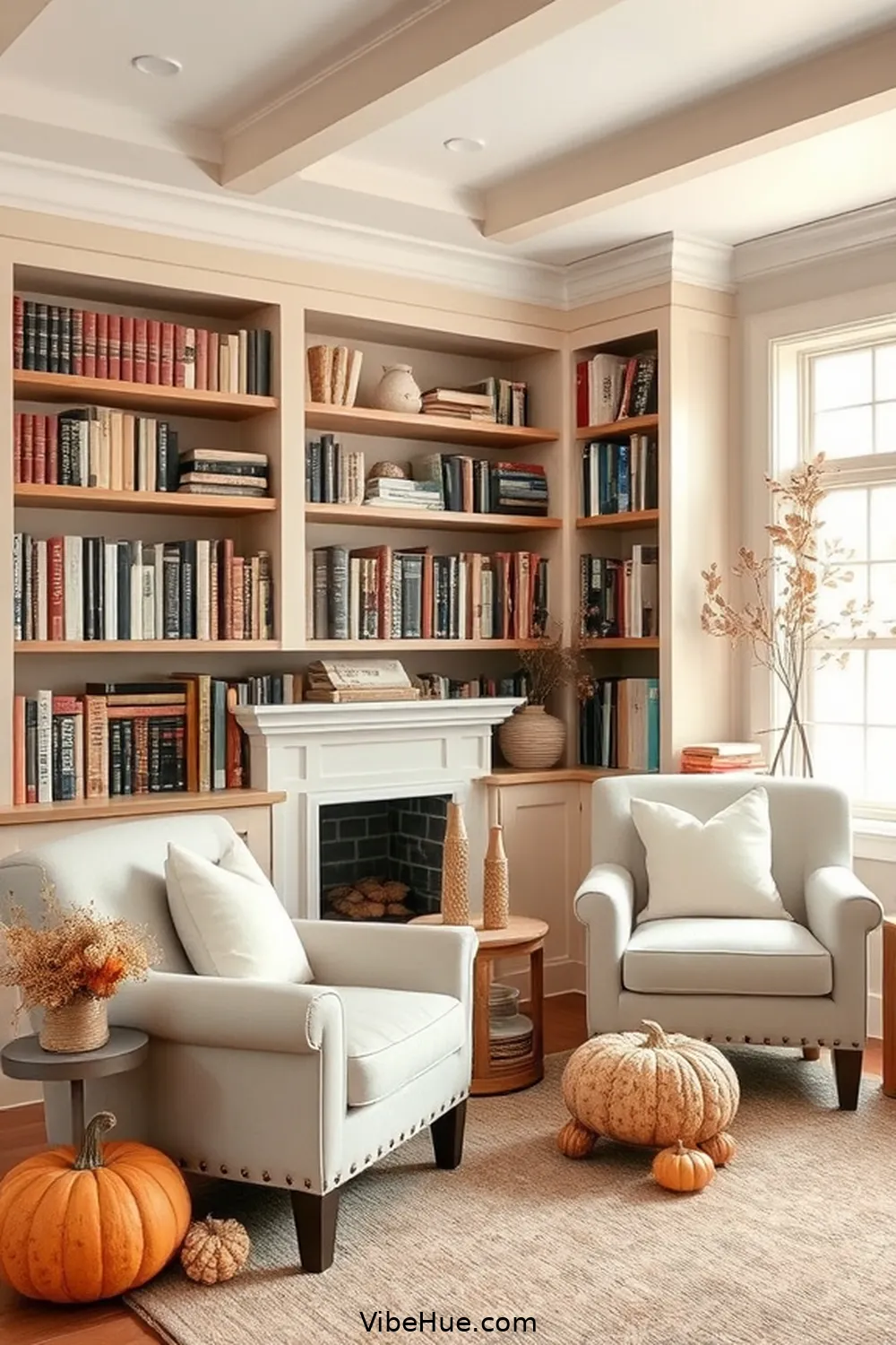 21 Ways to Create a Fall Library in Modern Farmhouse Style - Vibe Hue