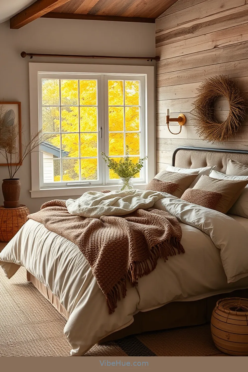 Create a Cozy Fall Bedroom in Modern Farmhouse Style - Vibe Hue
